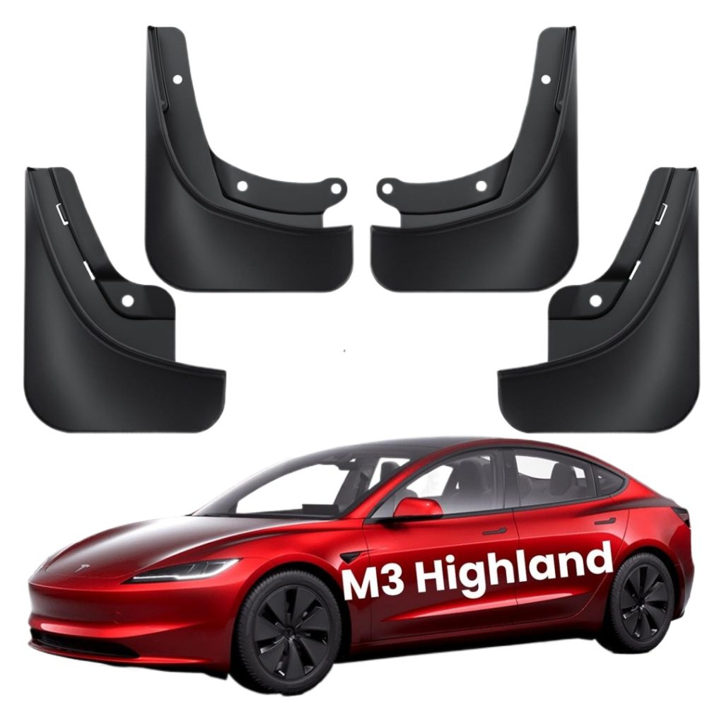 Mud Flaps Splash Guards for Tesla Model 3 Highland 2024 – TeslGo