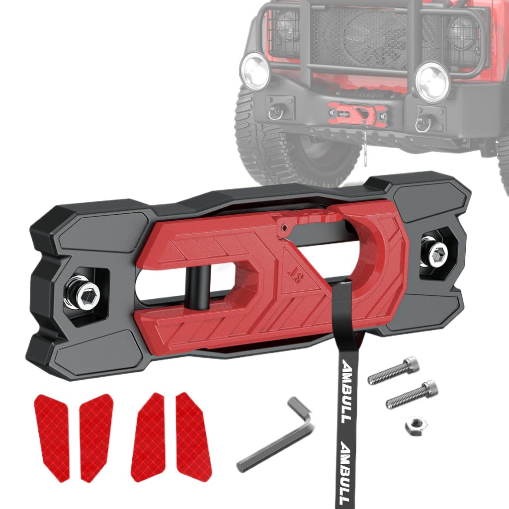 Winch Rope Guide Fairlead Bird Nest Recovery Hook for Jeep Wrangler ...