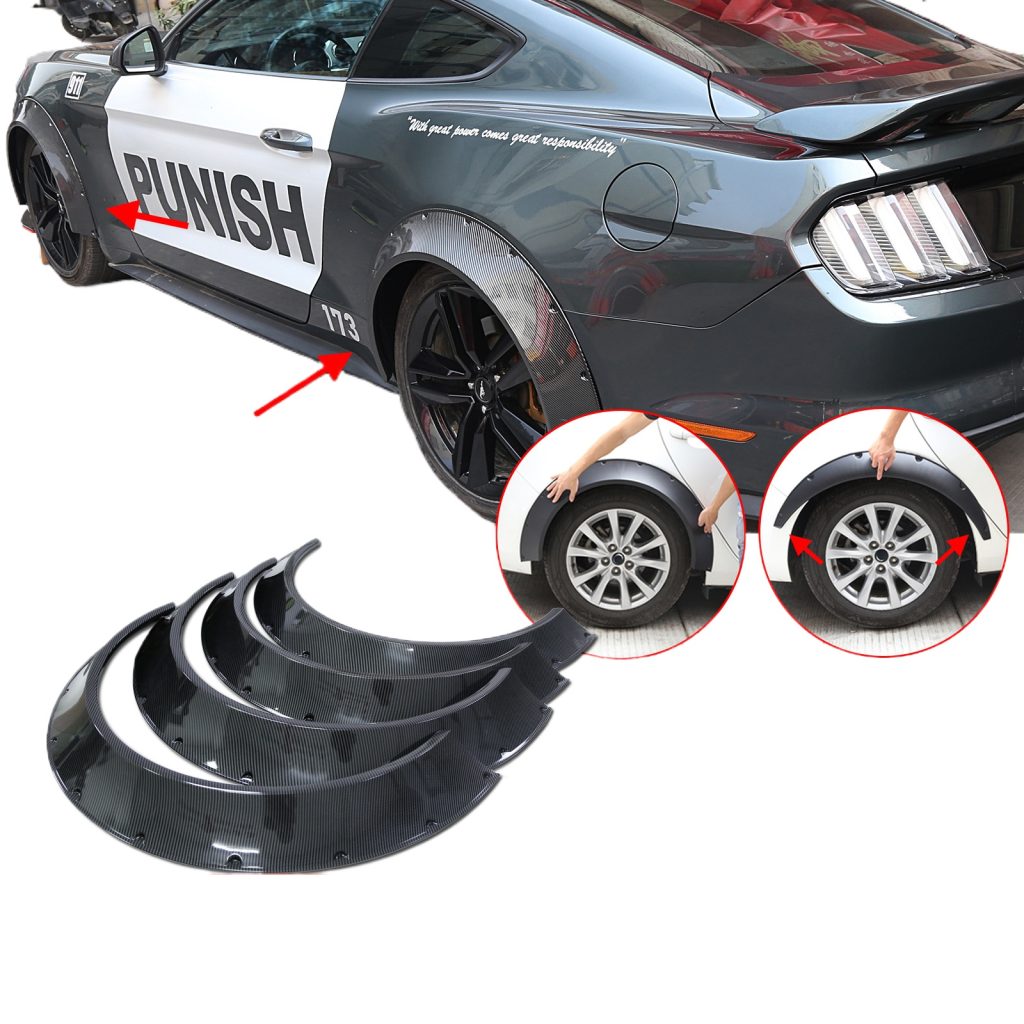Upgraded Carbon Fiber Wide Body Fender Flares (80*8CM) for Car, SUV ...