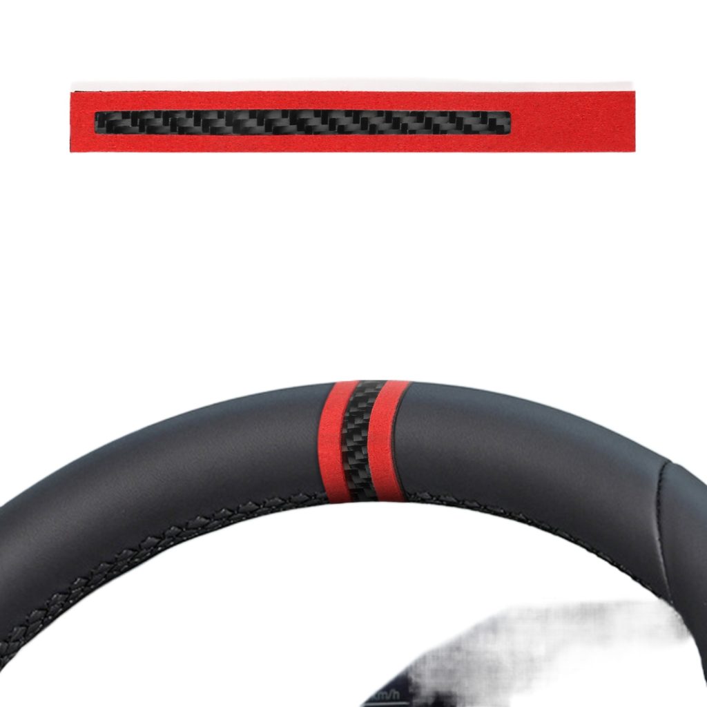 Steering Wheel Return Mark Carbon Fiber Alcantara Center Line Position ...