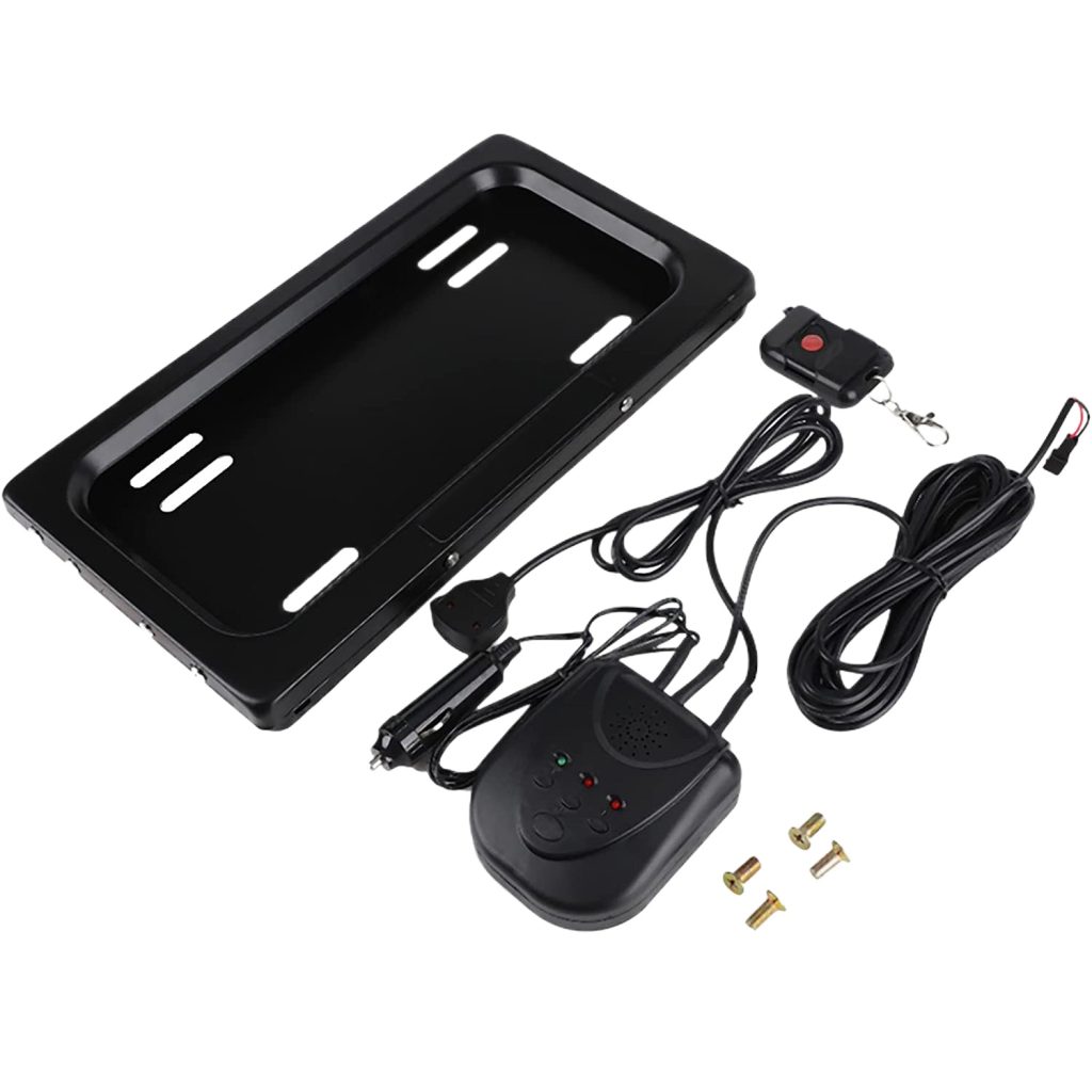 Electric Dual License Plate Frame with Remote Control for US Spec ...