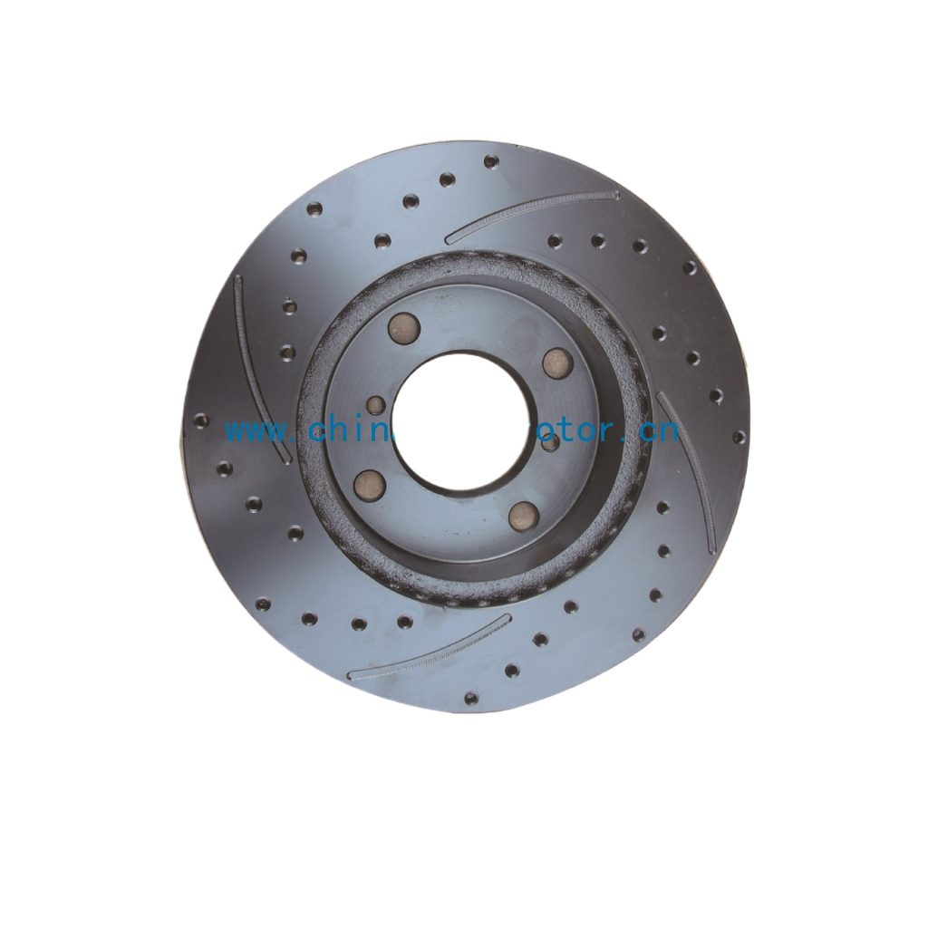 Drilled Slotted Brake Rotor for Vehicle (Gray Iron 250) – TeslGo